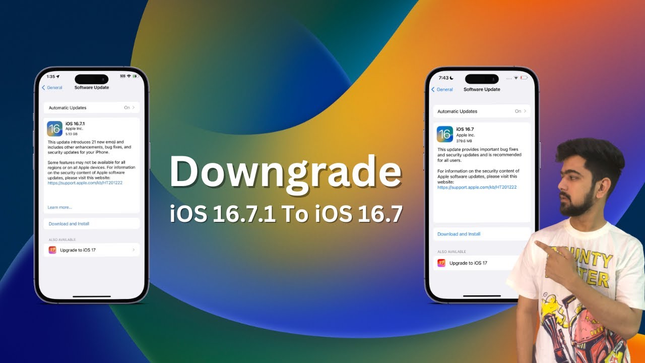 Downgrade IOS 16.7.1 to IOS 16.7 || How to downgrade iPhone - YouTube