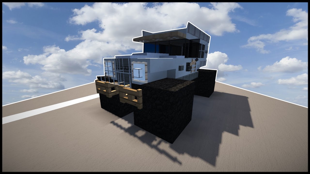 Minecraft Vehicle Tutorial - How to Build : MONSTER TRUCK 4X4. - YouTube