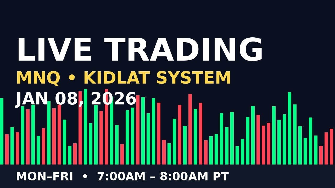 01/08/2026 | KIDLAT SYSTEM in Action | Live MNQ Day Trading - YouTube