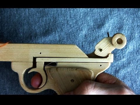 Structure of the rubber band gun － Luger Type - YouTube