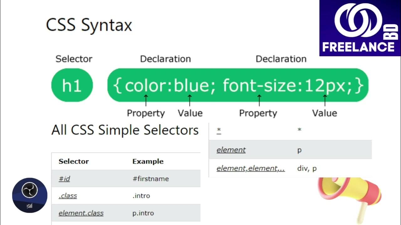 Css bangla tutorial part 1 by freelancebd - YouTube