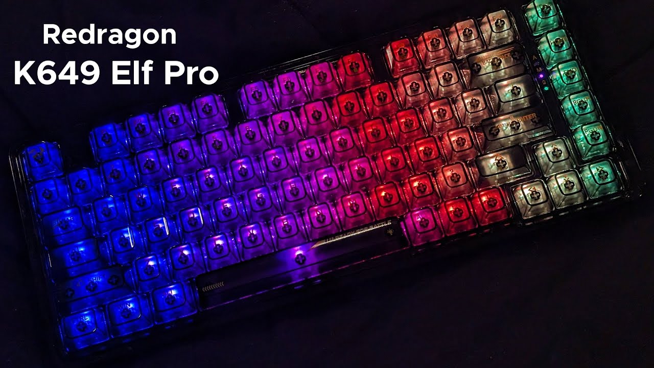 Redragon K649 Elf Pro Review and Sound Test - YouTube