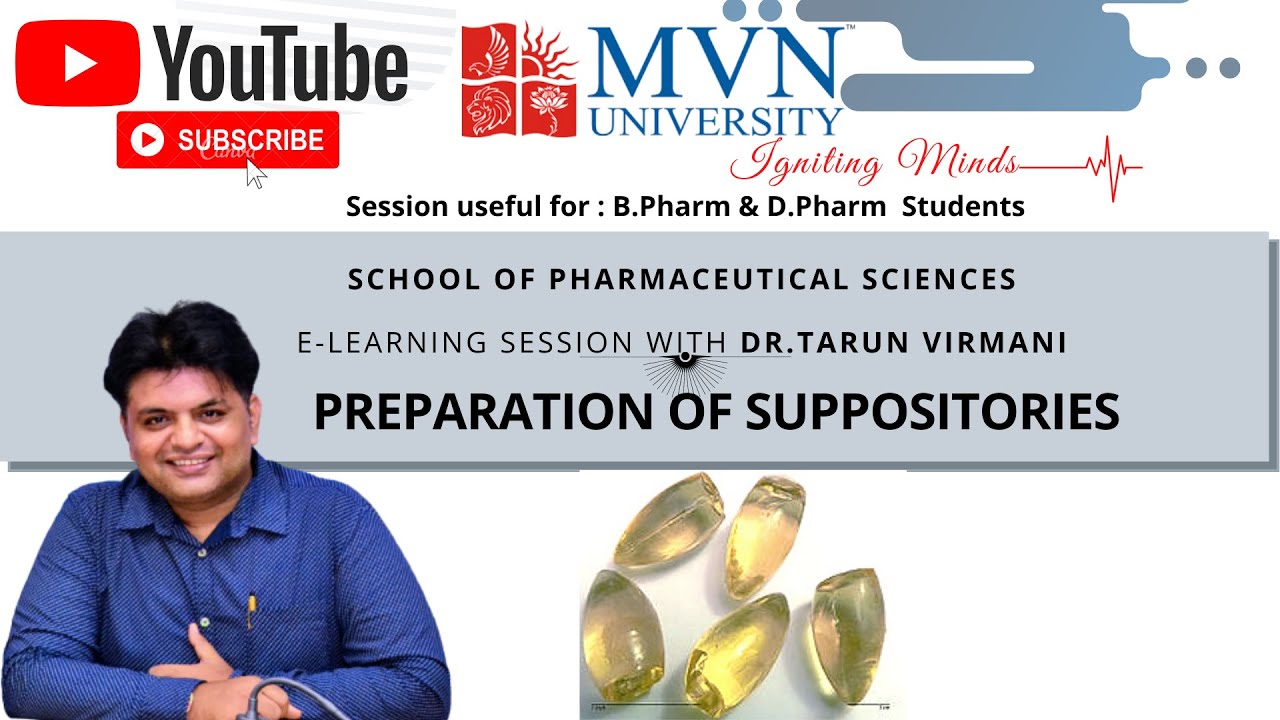 PREPARATION METHODS OF SUPPOSITORIES( Part 3) - YouTube