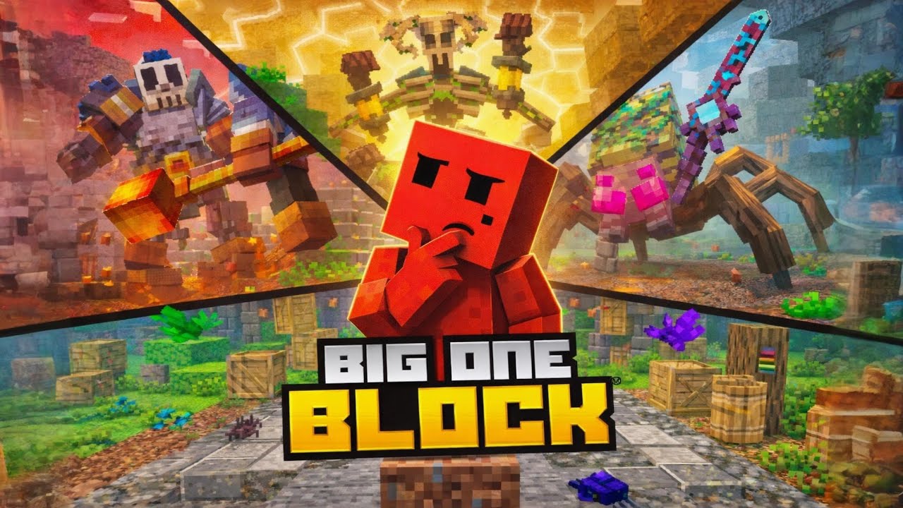 رحت اقاتل زعماء ماين كرافت!! 🔥one big block#1 - YouTube