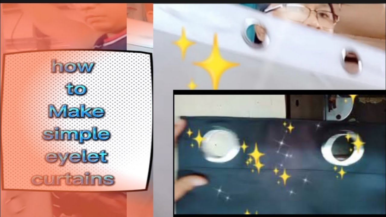 GREAT SEWING TIPS || HOW TO MAKE EYELET SIMPLE CURTAINS AT HOME || # ...