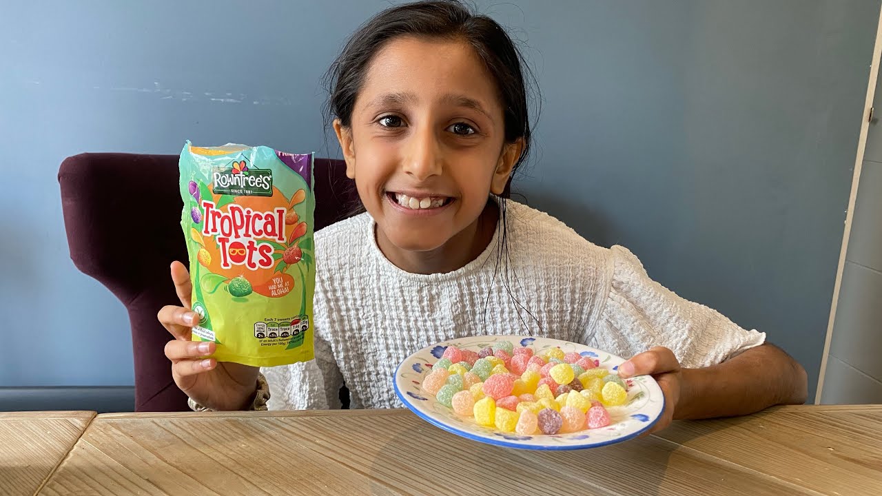 Trying Rowntrees Tropical Tots for the first time! - YouTube