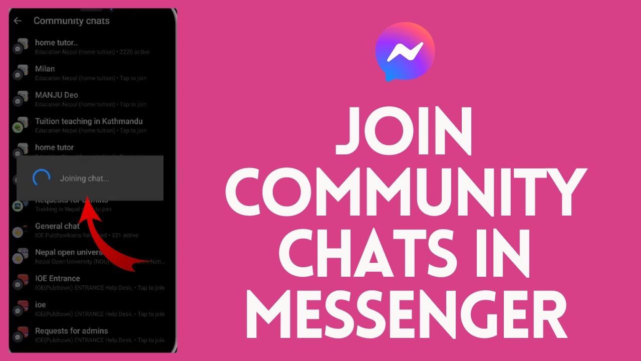 How to Join Community Chat in Messenger (2024) - YouTube