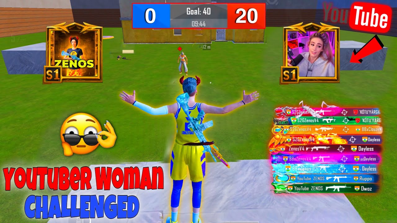 BEST FUNNY😂WOW GAMEPLAY WITH YOUTUBER WOMAN CHALLENGED ME😱1VS1 GUN GAME ...