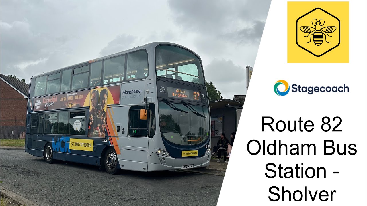 Full Route 82 Oldham Bus Station - Sholver Stagecoach Manchester - YouTube