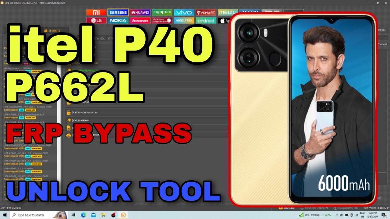 Itel P40 (P662L) FRP Unlock Tool | itel p40 Frp bypass | itel p40 ...