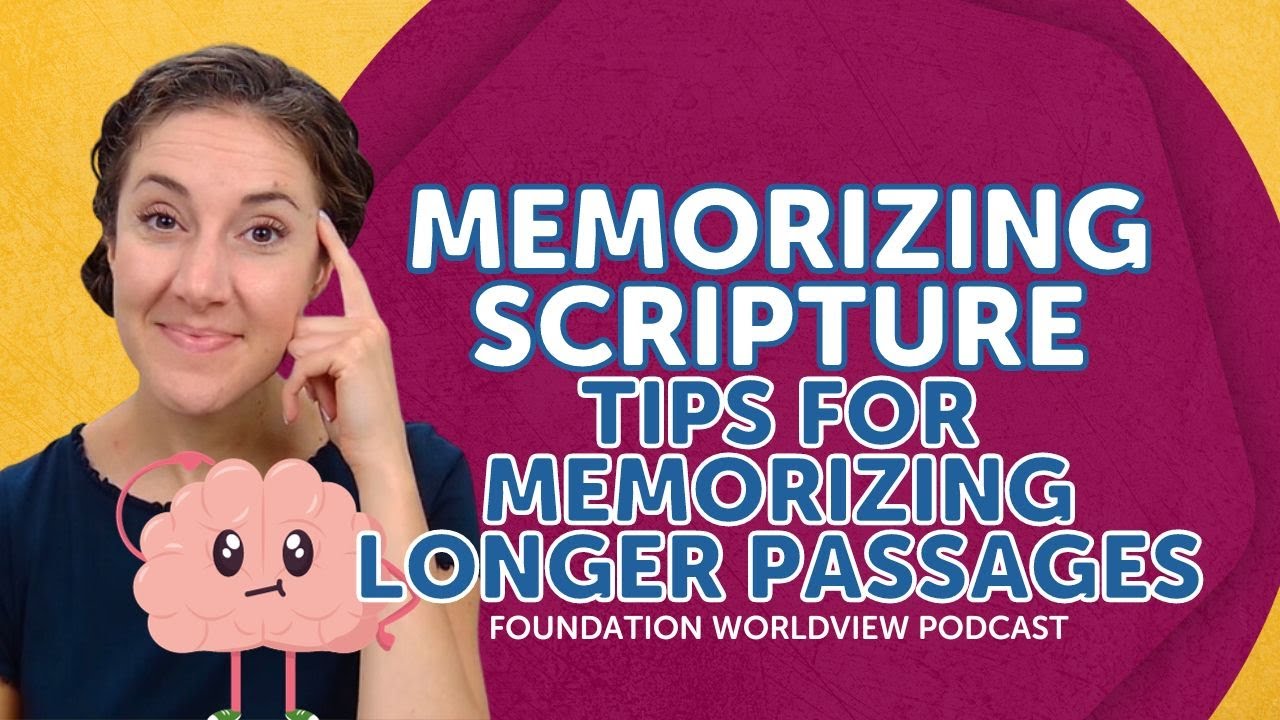 Memorizing Scripture: Tips for Memorizing Longer Passages - YouTube