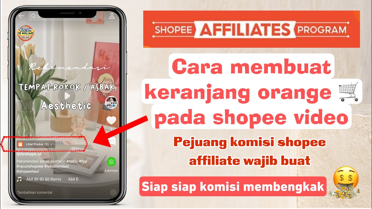 TUTORIAL CARA MEMBUAT KERANJANG ORANGE PADA SHOPEE VIDEO || SHOPEE ...
