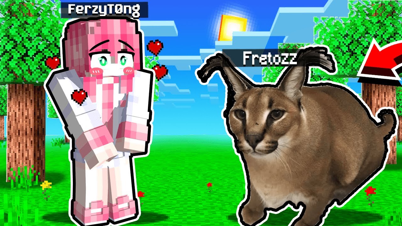 ช่วยแฟน!! แปลงร่างเป็นแมวป่า Floppa น้อยน่ารักใจดีมาช่วยแฟนน่ารักมากๆ ...