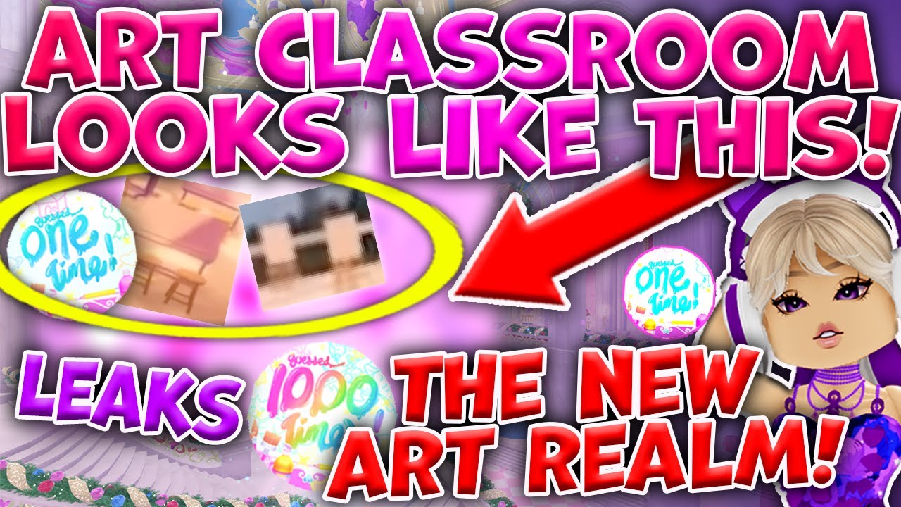 THIS IS THE ART CLASSROOM🎨Royale High Update Coming! New Art Class ...