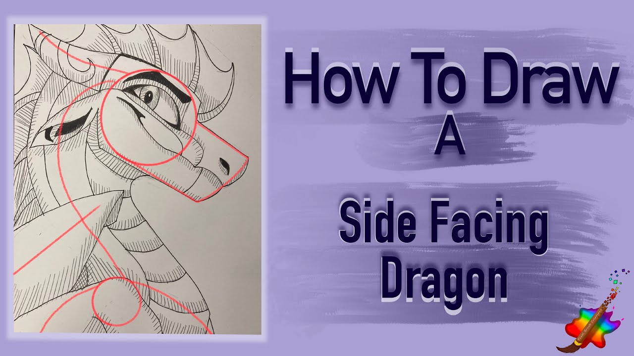 How to Draw a Side Facing Dragon! #fypシ #arttutorial #art #drawing # ...