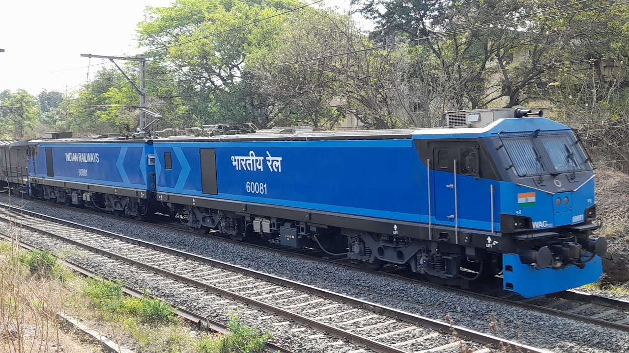 India's Most Powerfull Locomotive WAG-12B In Pune Div. | Indian ...