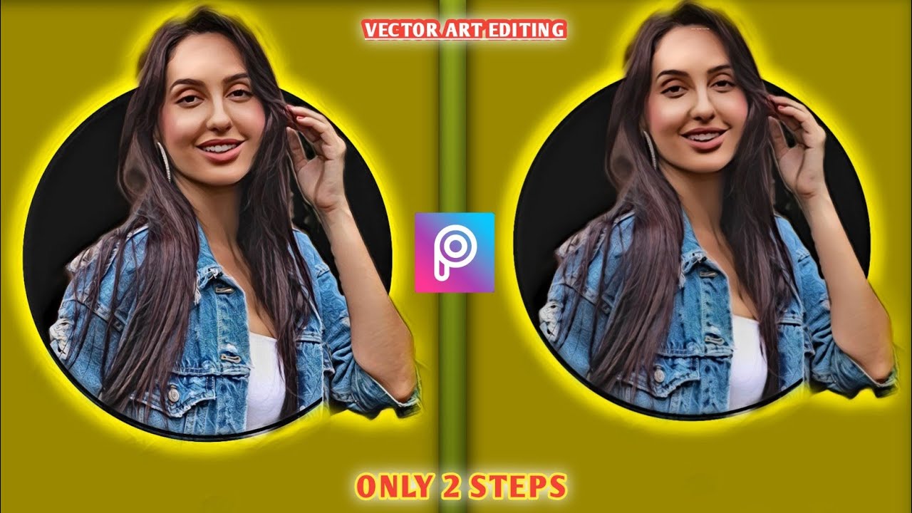Vector Art Editing in Picsart || Vector Art || Cartoon photo Editing ...
