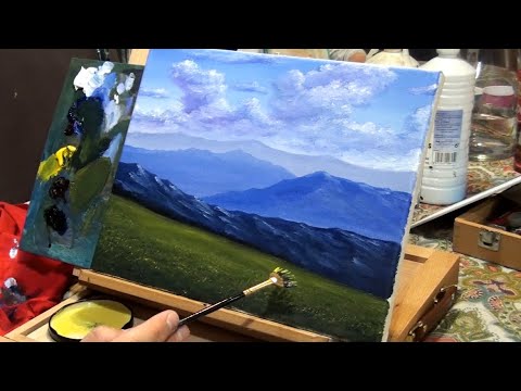 Pintar PAISAJE con PROFUNDIDAD Óleo | Pintar con Francis ® - YouTube
