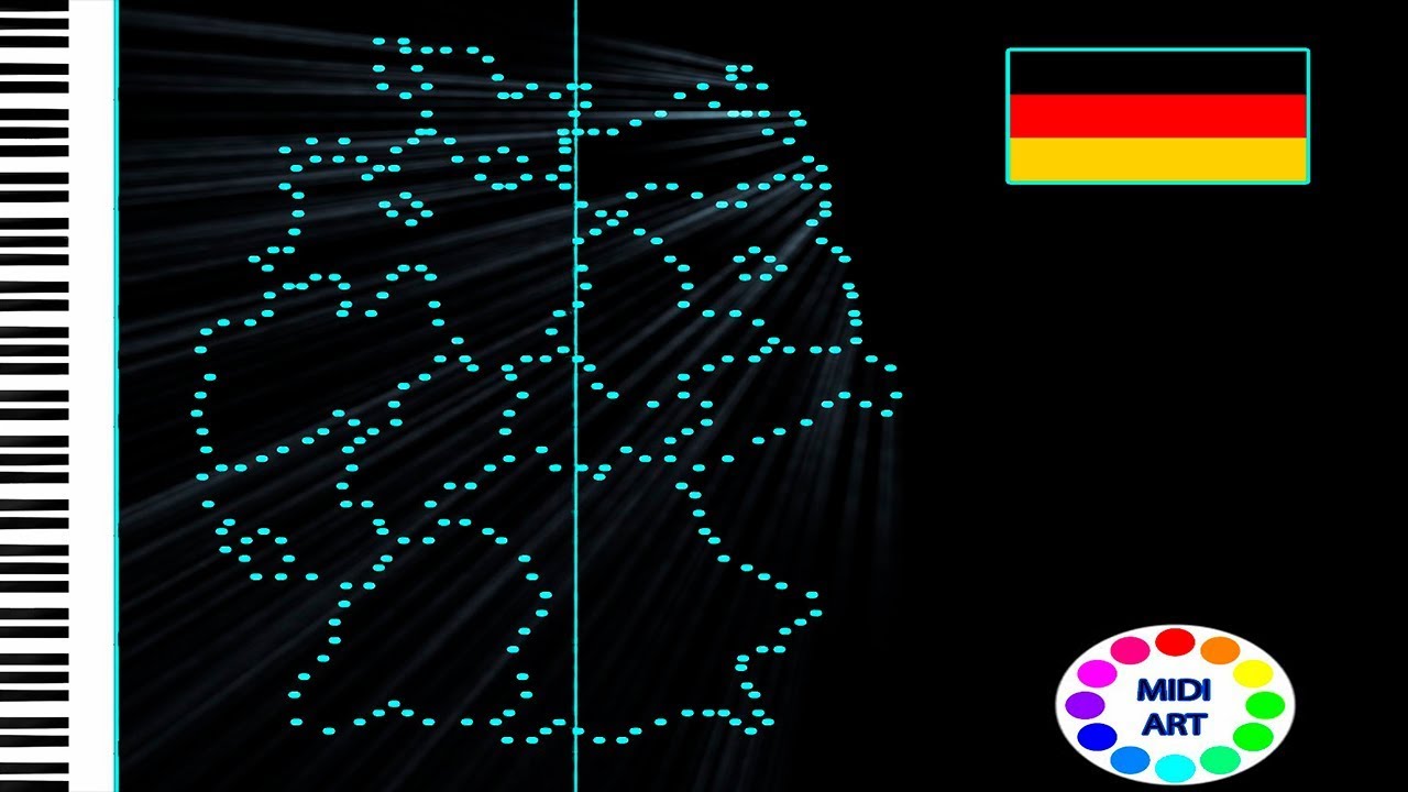 🔥 Musical map of Germany - midi art [midi drawing] 🇩🇪 - YouTube
