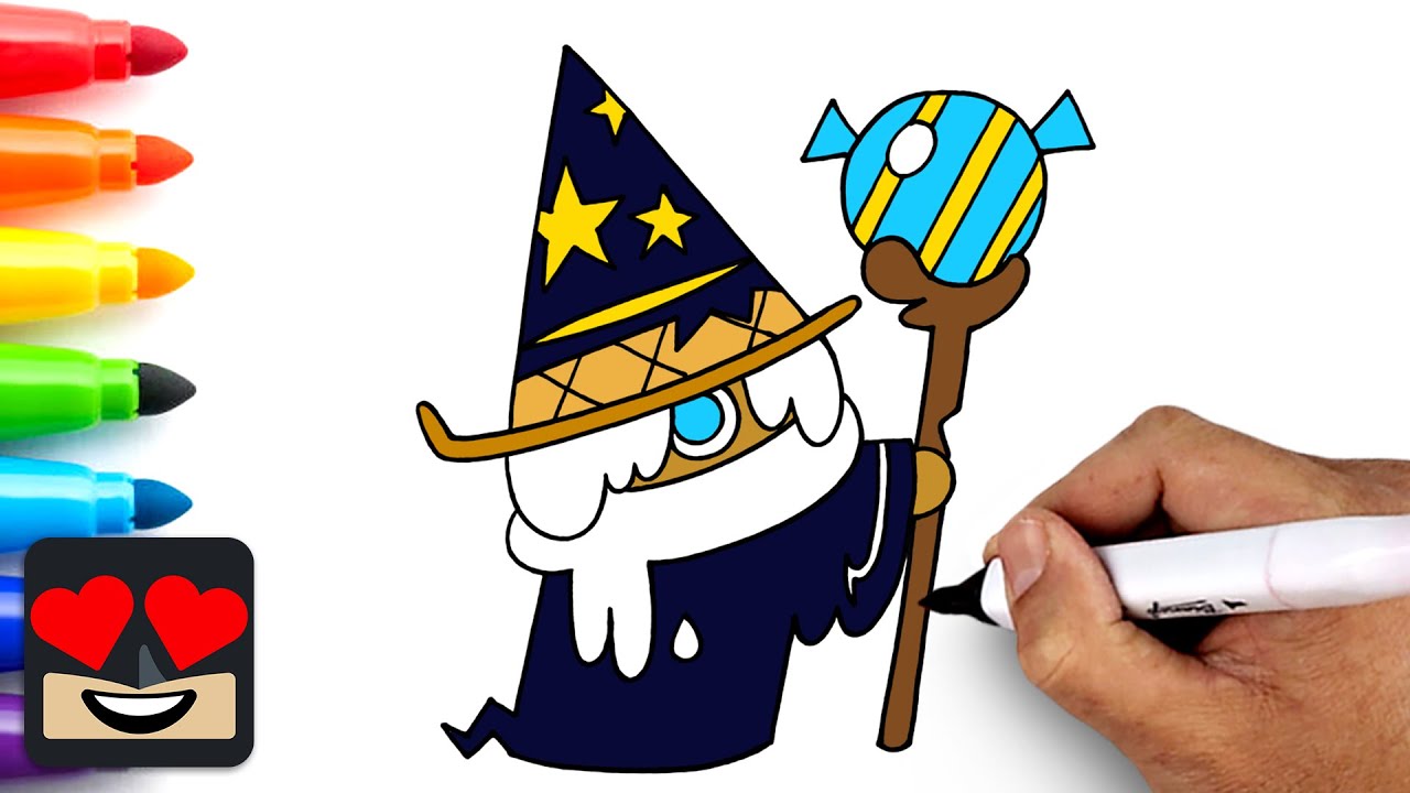 How To Draw Wizard Cookie | Cookie Run Kingdom - YouTube