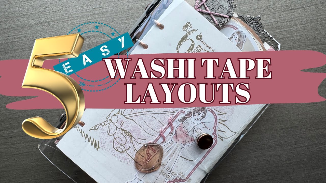 5 Easy Washi Tape Layouts You Need to Try! - YouTube