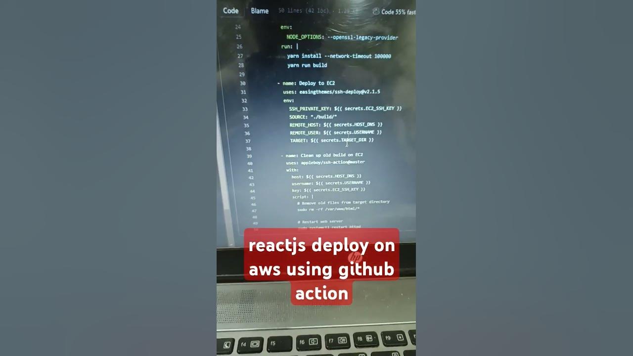 React Js Deploy On Aws Using Git Action Reactjs Aws Deployment2k24 Githubactions Reels