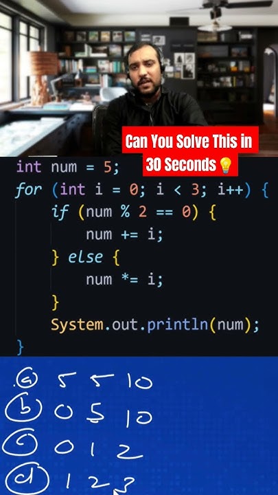 Can You Solve This Coding Question in 30 seconds? #java #coding #learncoding - YouTube