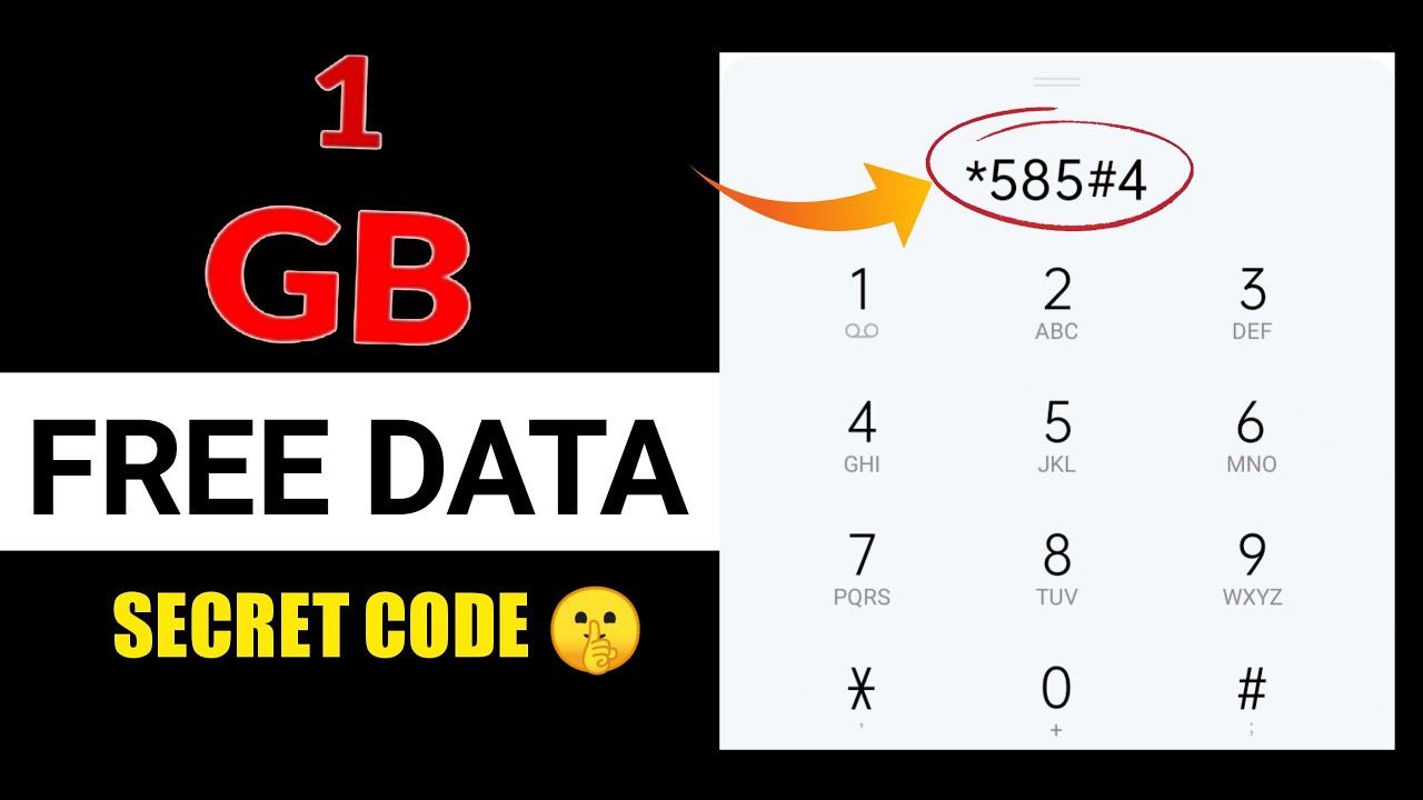 1GB Free Secret Code Internet Data | Free Secret Code Internet Data ...