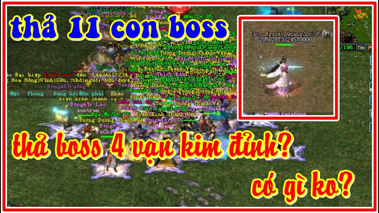 DARK LORD THẢ 11 CON BOSS ĂN HOA HỒNG VĨNH CỬU TRỊ GIÁ 4TR VND MỘT CON ...