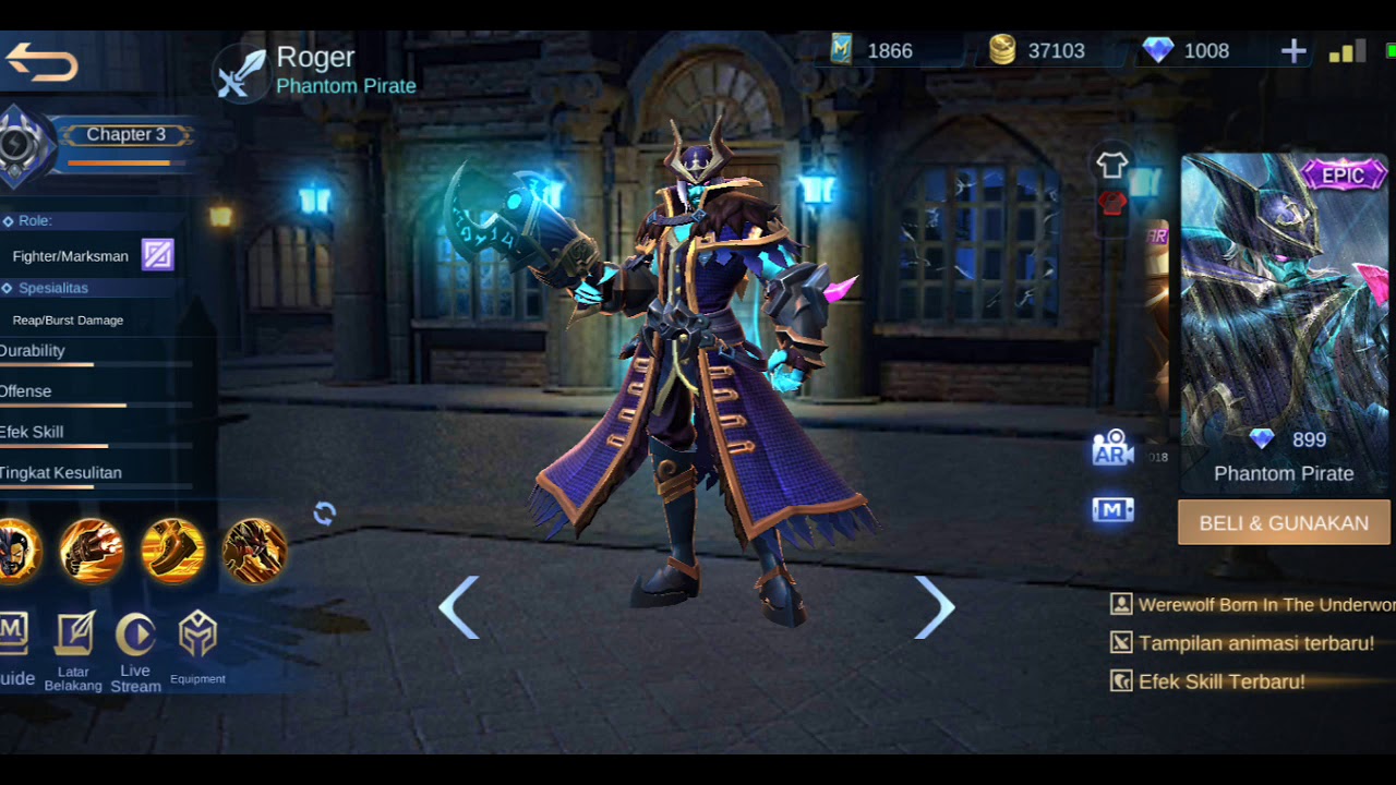 Roger skin epic - YouTube