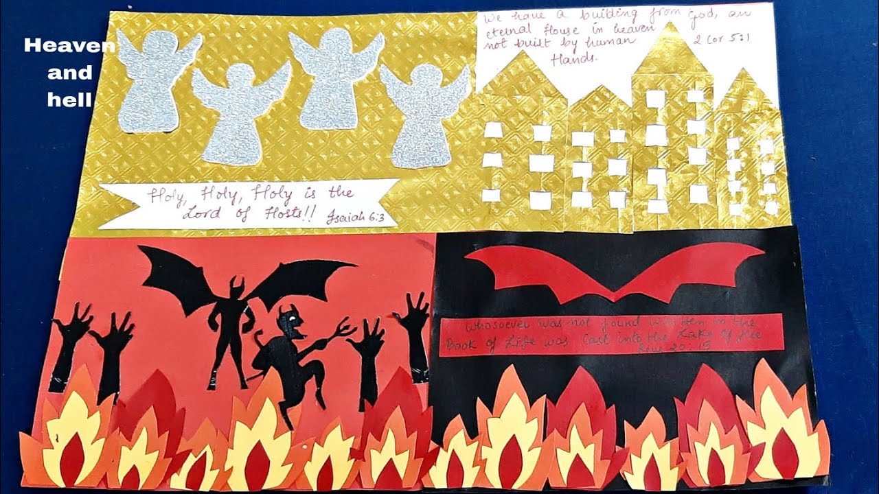 Heaven and Hell । VBS Crafts । #sundayschool #papercraft - YouTube
