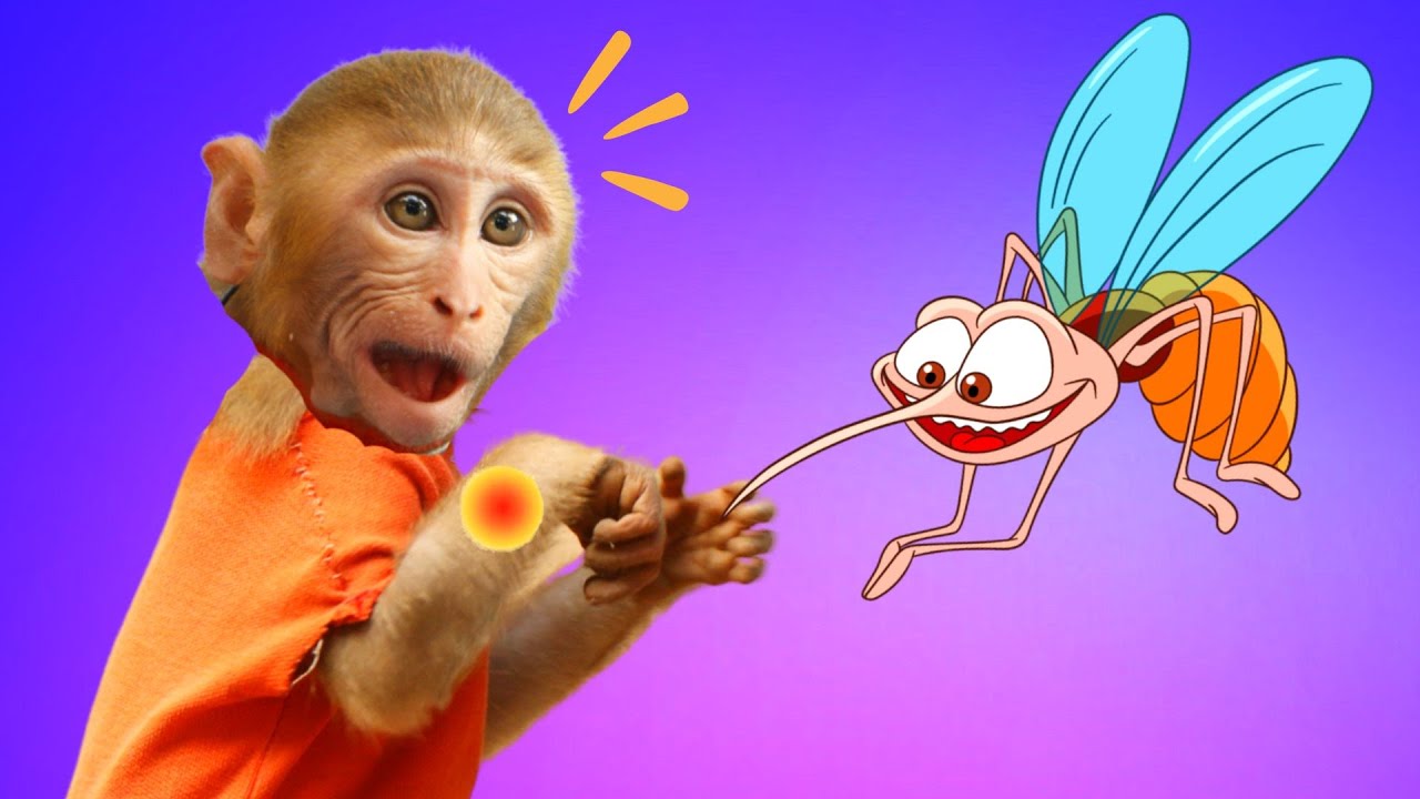 Mosquito Go Away Monkey Jerry | Nursery Rhymes and Kids Songs - YouTube