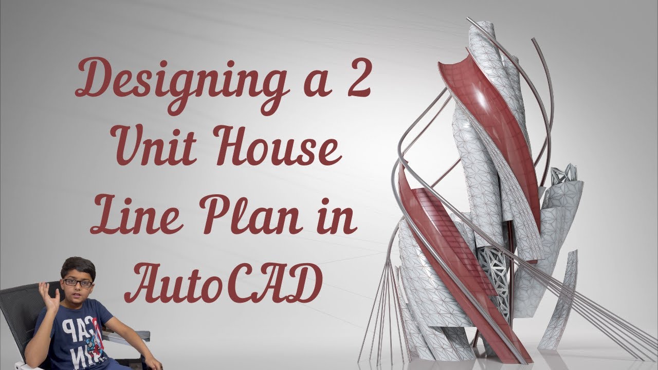 Designing a 2 Unit House Line Plan in AutoCAD | Part 1 | Tutorial # 33 ...