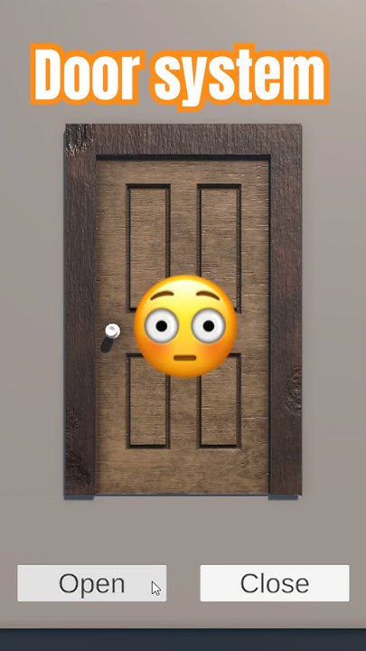 Unity Button to Open Door #unity3d - YouTube