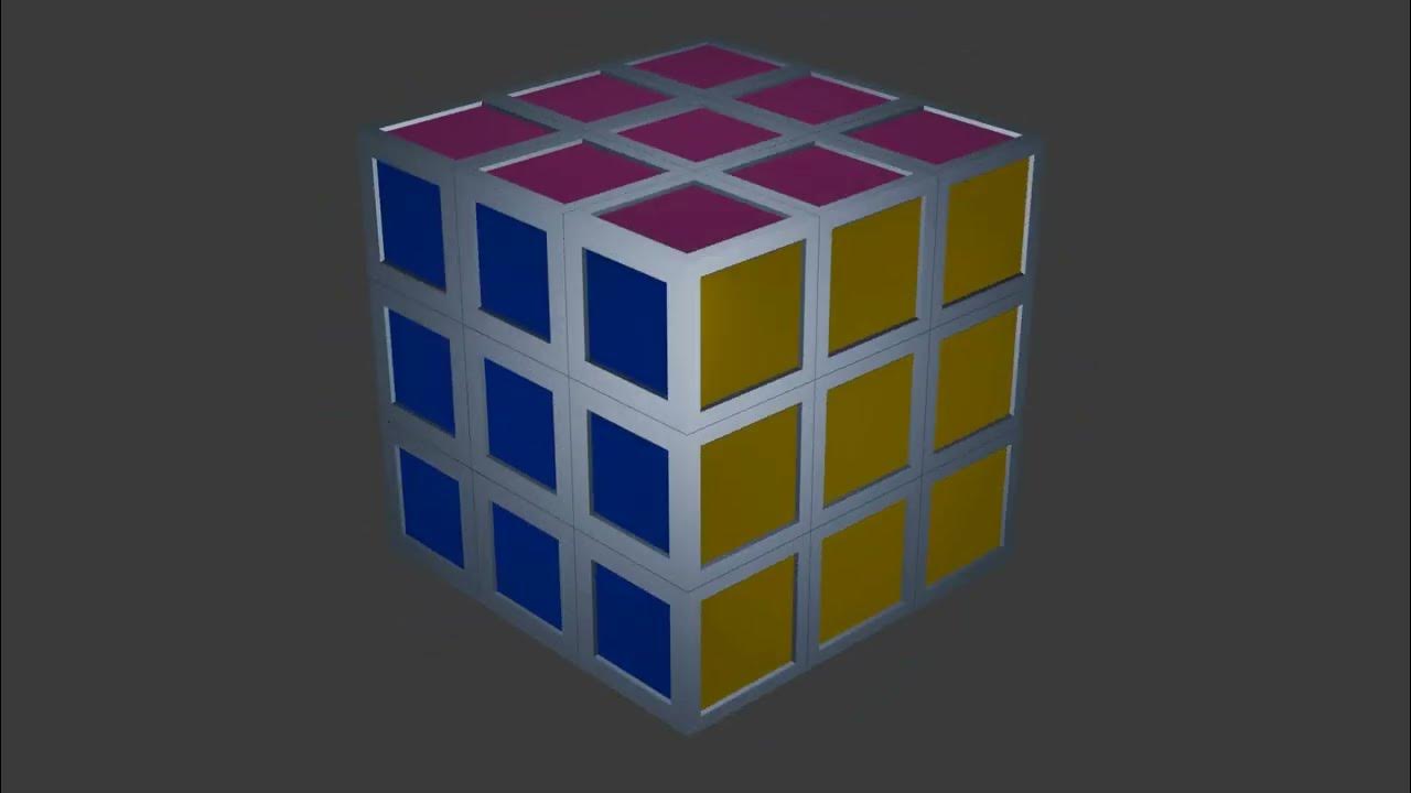 Blender - Modeling and Textures - Rubik's Cube - YouTube