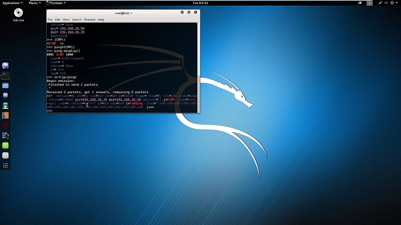 Kali Scapy Basics Youtube