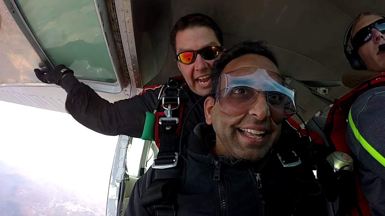 Priyank Kothari 's Tandem Skydive in Northeast PA! - YouTube