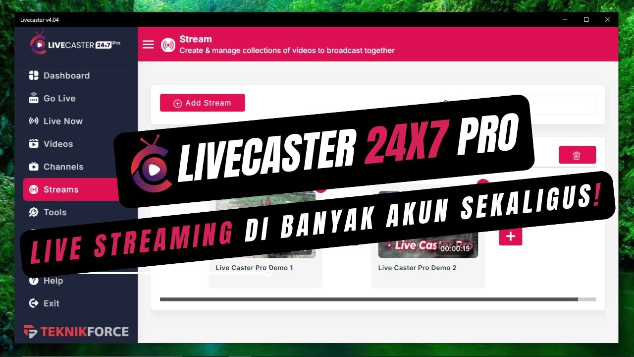 LiveCaster 24x7 Pro: Solusi Streaming Otomatis di Banyak Platform! - YouTube