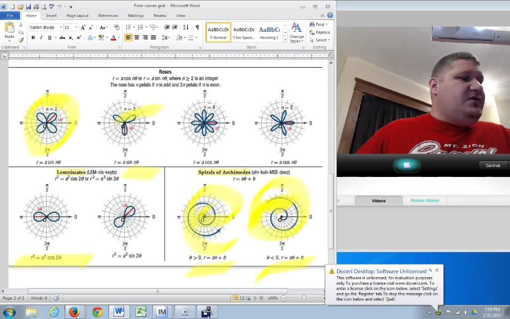 polar graphing types - YouTube