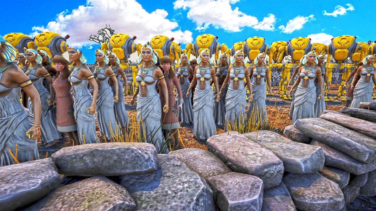 Combat Droid & T800 Terminator Force vs 1.4 million Predator & Zombies ...