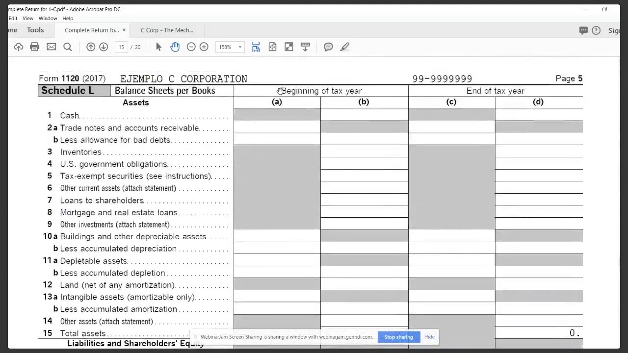What Is The Purpose Of Schedule M 1 On Form 1120 YouTube