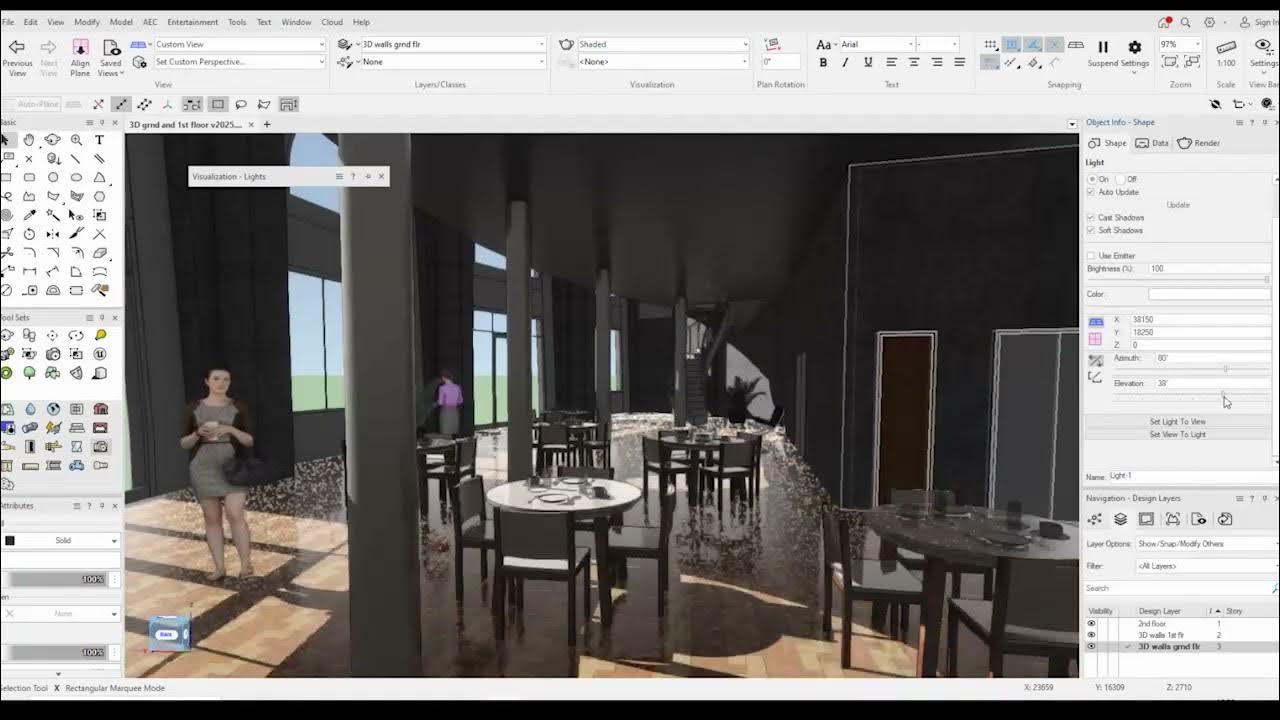 Vectorworks basic Lighting set up - YouTube