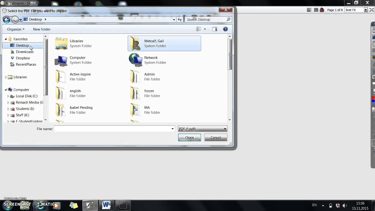 How to import on ActivInspire - YouTube