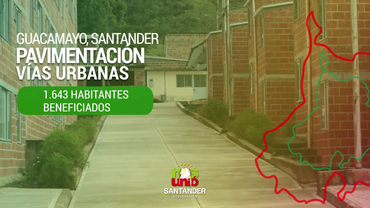 Vías urbanas en Guacamayo, Santander - YouTube