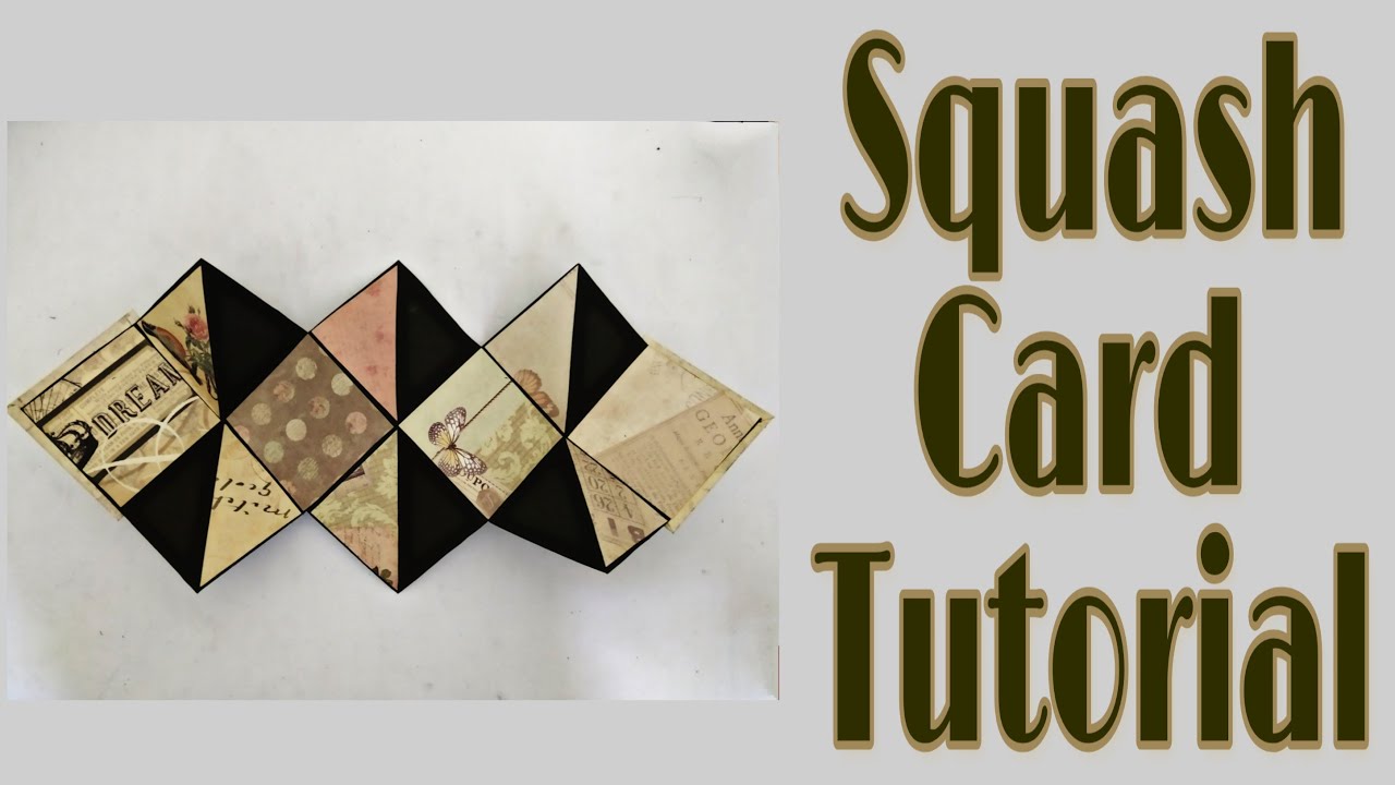 How to make Squash Card | Squash Card tutorial for explosion box and ...