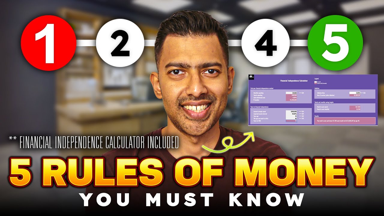 5 MOST important RULES of MONEY you MUST know | Calculator Included ...