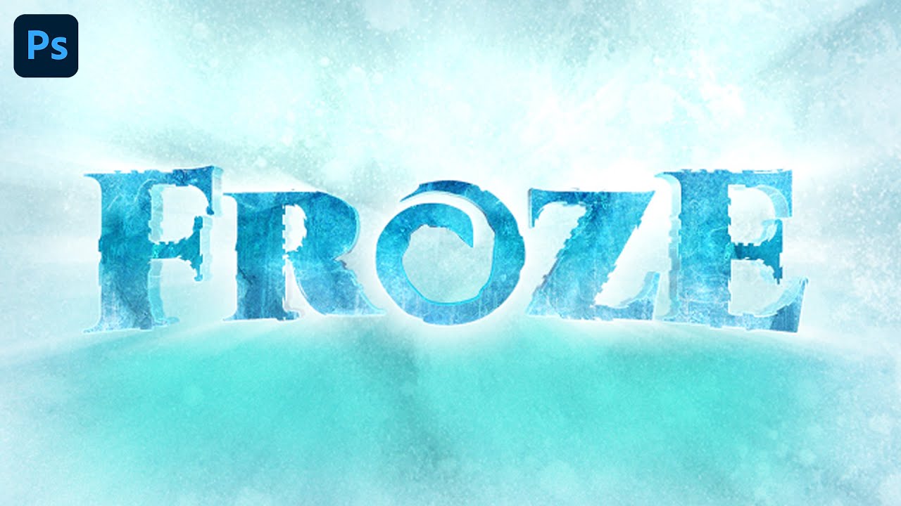 How to Create a Disney Frozen Text Effect in Photoshop | FREE PSD - YouTube