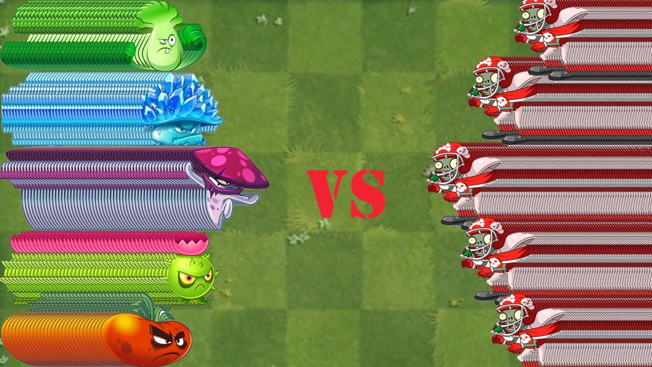 PVZ 2 100 Plants Level MAX vs 100 All-Star Zombies - Who Will Win ...