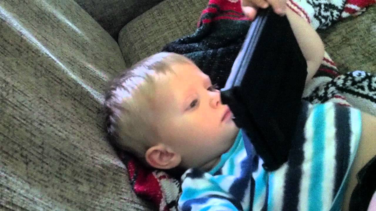 Dylan playing Angry Birds - YouTube