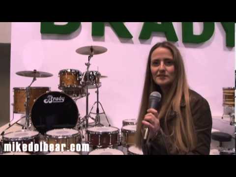 Brady Block Snares and a personal message from Kelly Brady NAMM14 - YouTube
